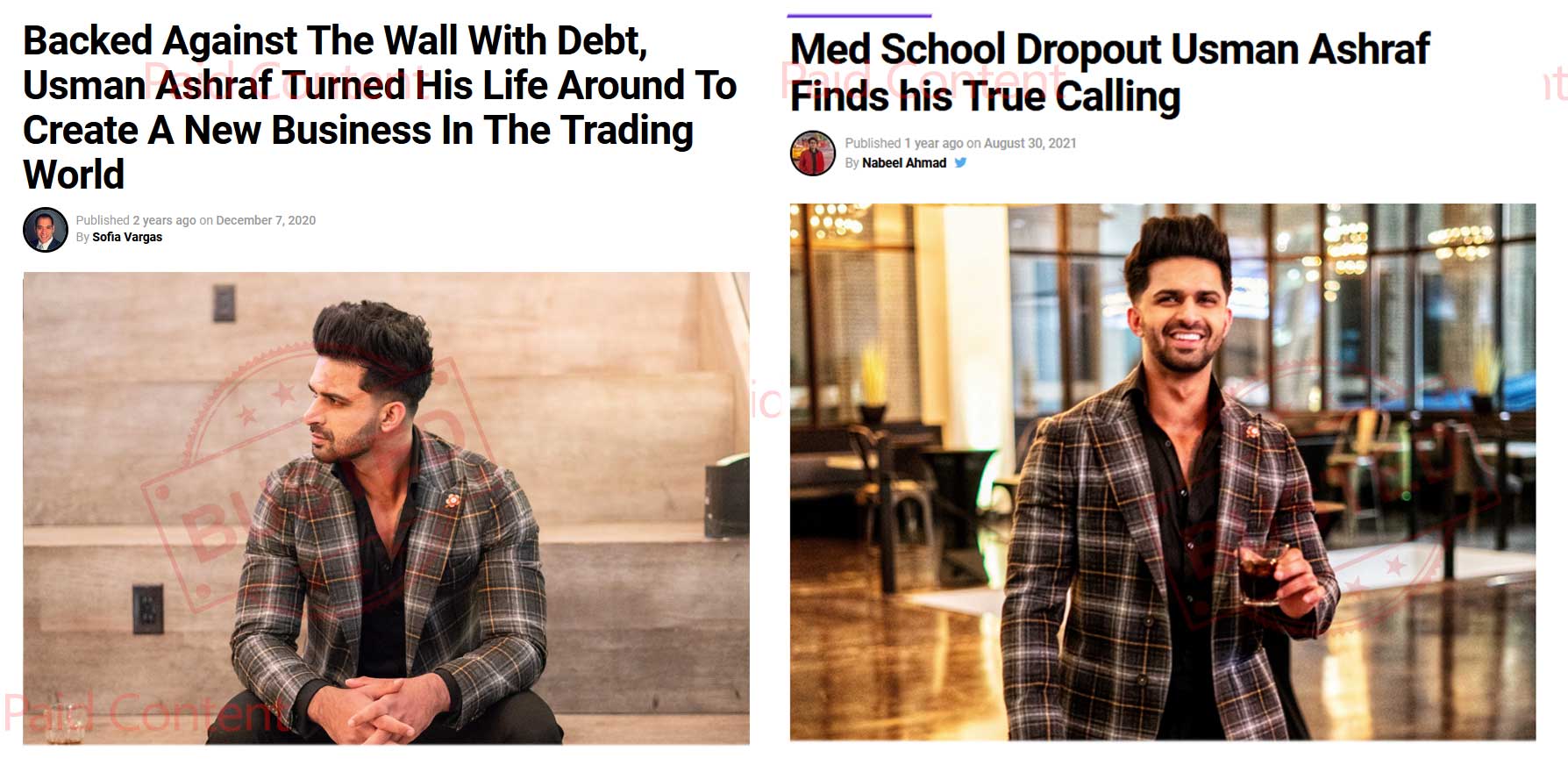 Usman Ashraf, Option Trader or Fake Artist for Verification?